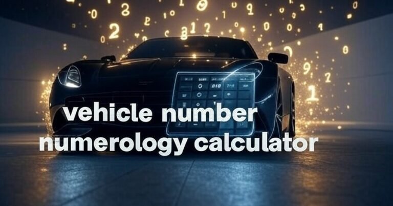 Free Lucky Vehicle Number Numerology Calculator-Vedastrologer